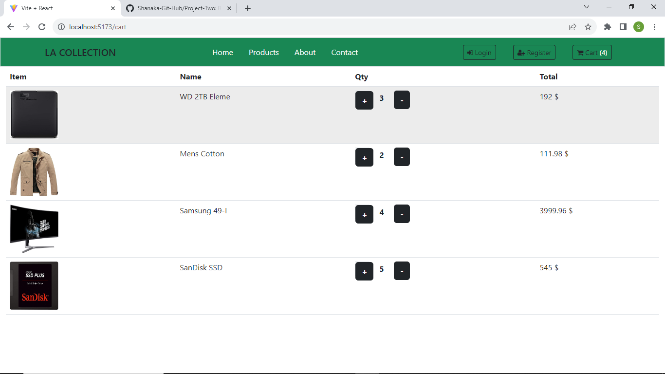 GitHub - Shanaka-Git-Hub/Project-Two: React App Two E-Commerce