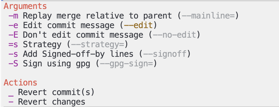 Accessing arguments in magit revert · Issue #524 · emacs-evil/evil-collection · GitHub