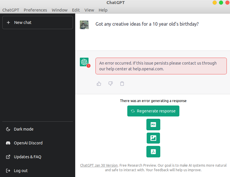 [Bug] · Issue #244 · lencx/ChatGPT · GitHub