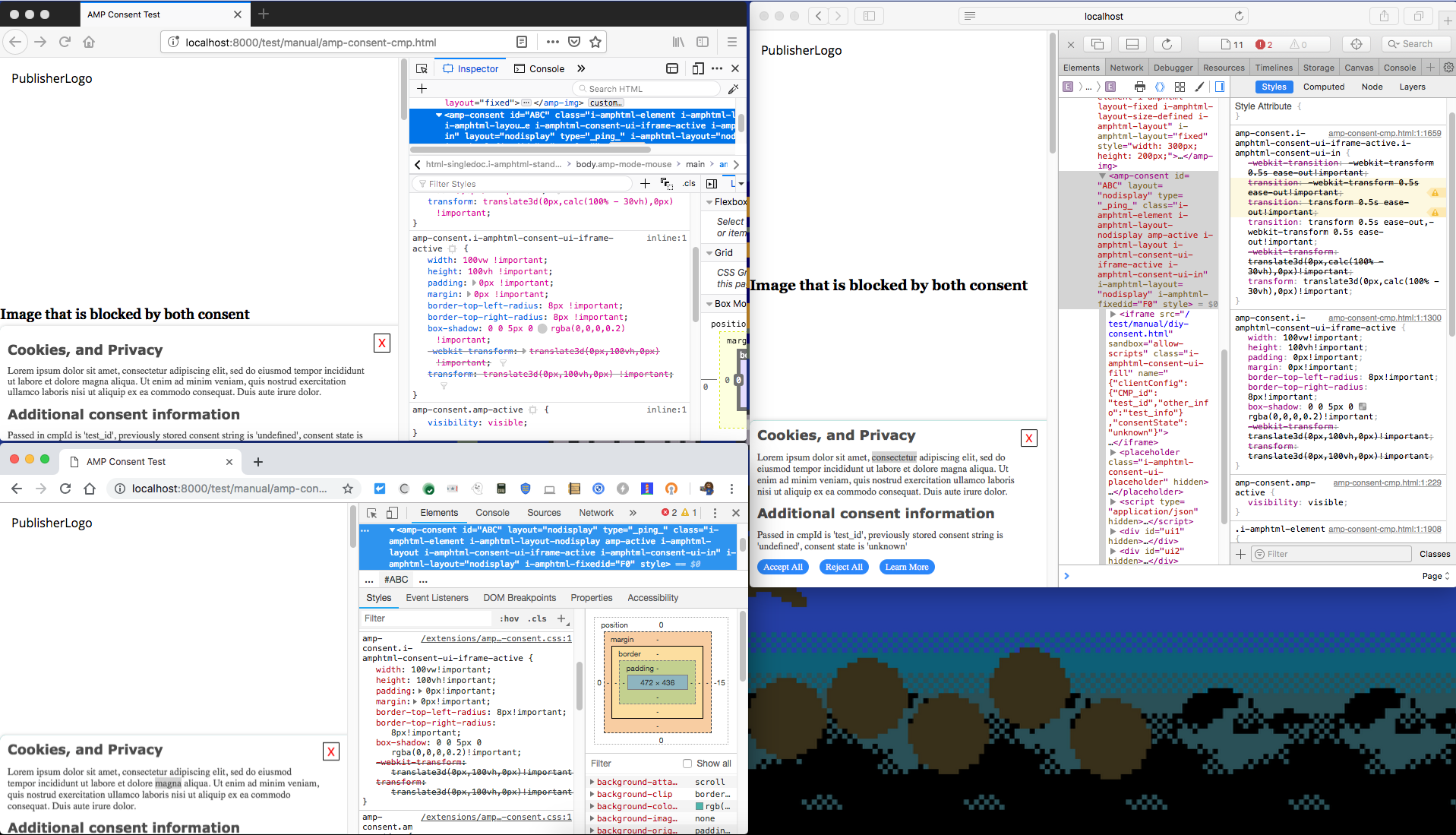 amp-consent UI: Remove Iframe Border from CMP Iframe on fullscreen ...