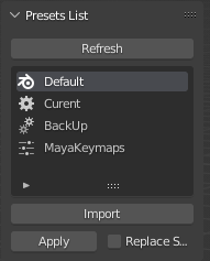 GitHub - Upstart11/SettingsPresets: Settings Presets Blender Add-on