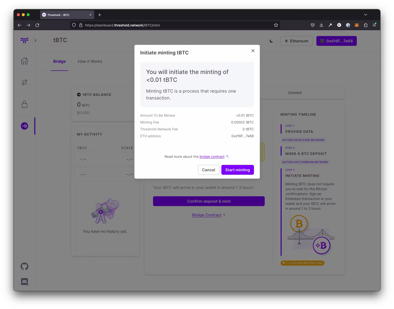 Text / copy edits for the minting dapp · Issue #503 · threshold-network/token-dashboard · GitHub