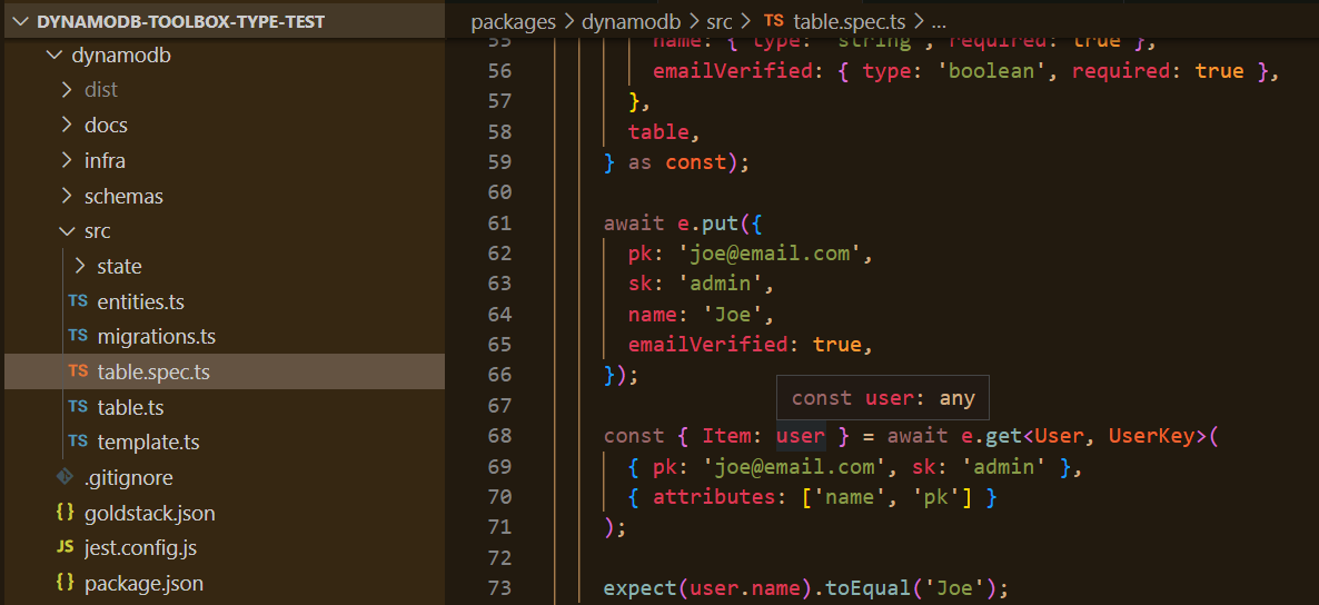 [v0 0 4 Typescript] Type Inference For `entity Get` Seems To Result In `any` · Issue 261