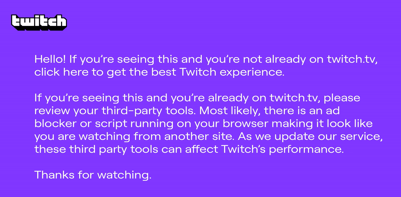 Twitch.tv -- error: No playable streams found on this URL · Issue #3488 · streamlink/streamlink ...