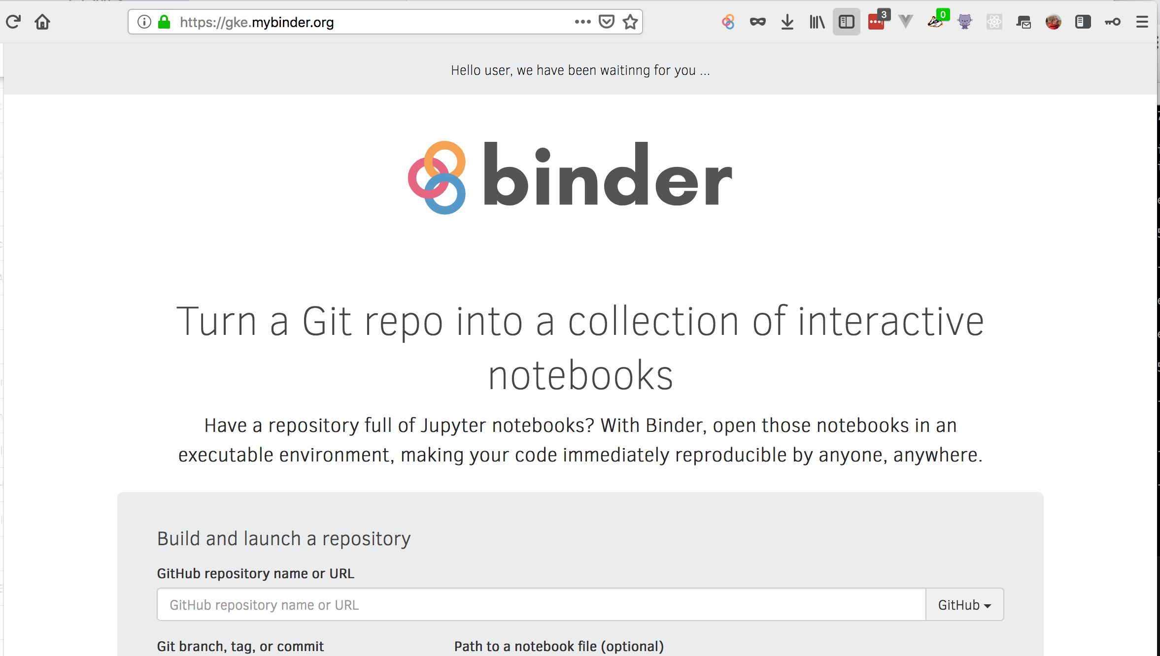 Banner to display information/messages to users · Issue #877 · jupyterhub/binderhub · GitHub