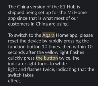 Aqara hub e1 · Issue #19 · niceboygithub/AqaraGateway · GitHub