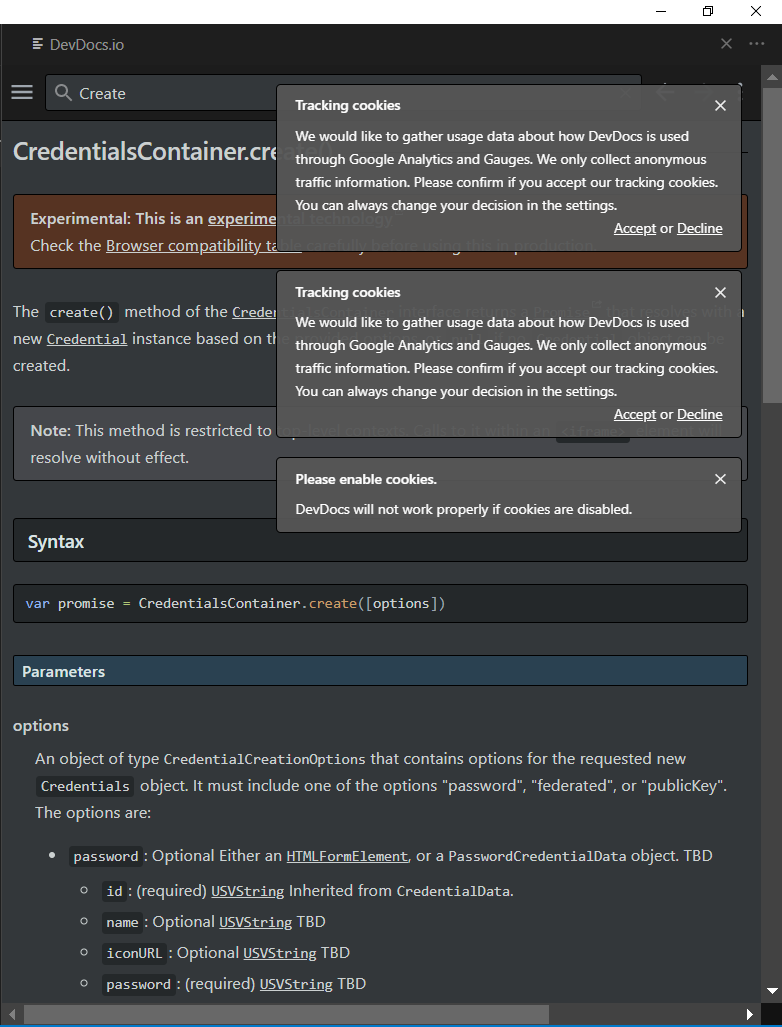 Cookies issue · Issue #1 · Mohamed3nan/DevDocs-Tab · GitHub