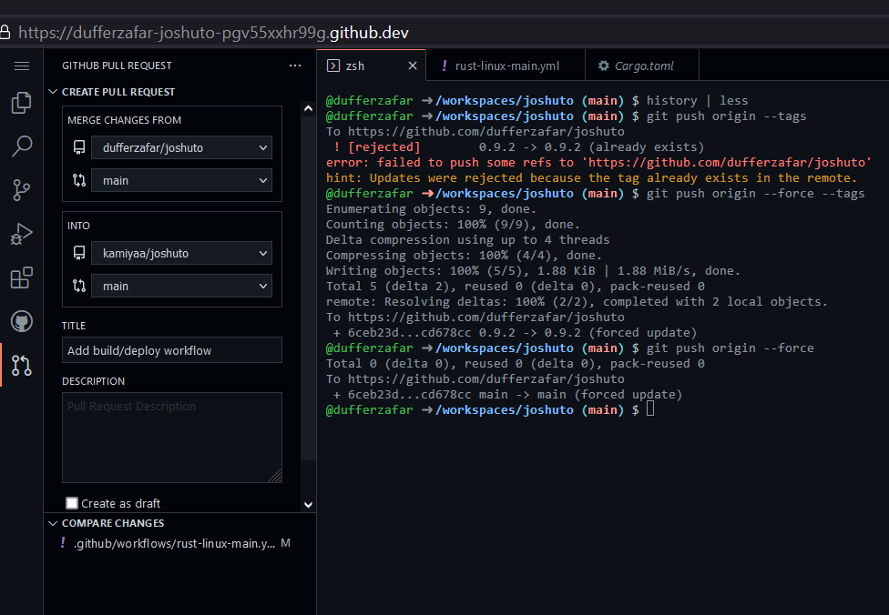 Unable to open PR from the web environment · Issue #3068 · microsoft ...