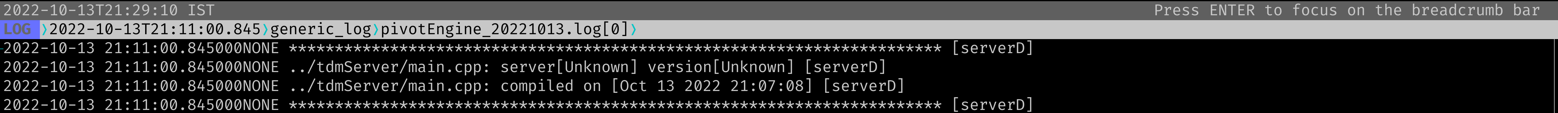 Log File With Microsecond Precision But No Date Breaks In 0111