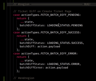 #region comments automatically fold while editing code · Issue #98697 ...