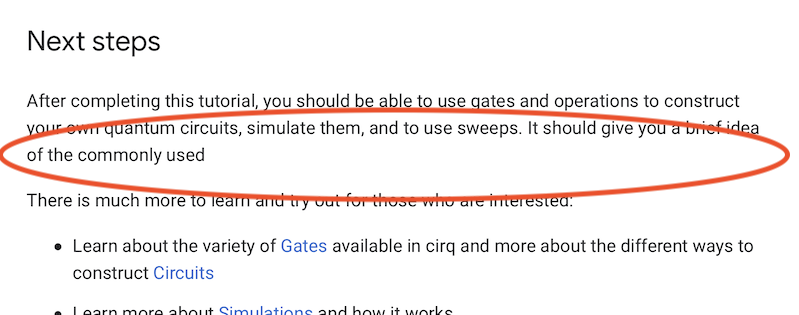Incomplete sentences in Cirq Basics documentation · Issue #5734 · quantumlib/Cirq · GitHub