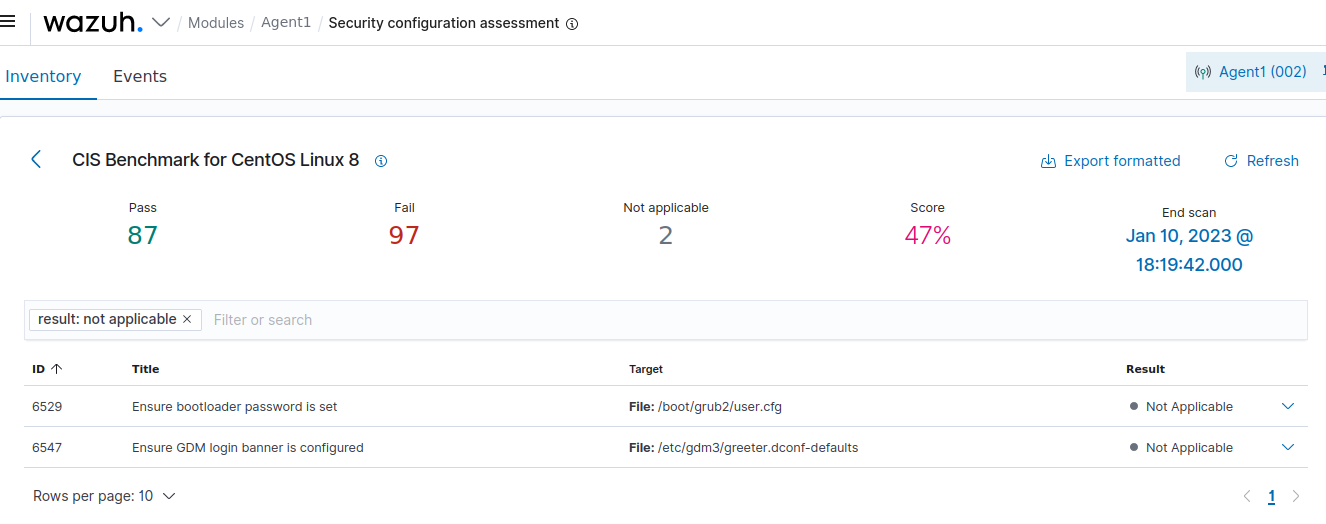 Validate SCA not applicable results display properly in dashboard · Issue #3697 · wazuh/wazuh-qa ...
