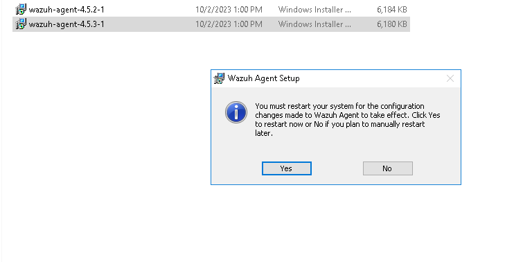 Error updating Windows agent using MSI Package · Issue #19379 · wazuh/wazuh · GitHub