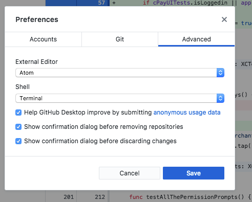 mac, blue buttons should get executed when pressing the return key ...