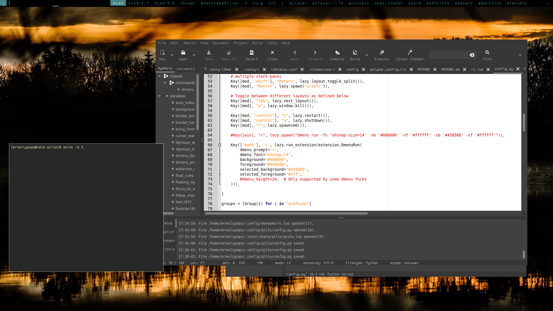 [Solved!]DmenuRun extension keybind problems. · Issue #1126 · qtile/qtile · GitHub