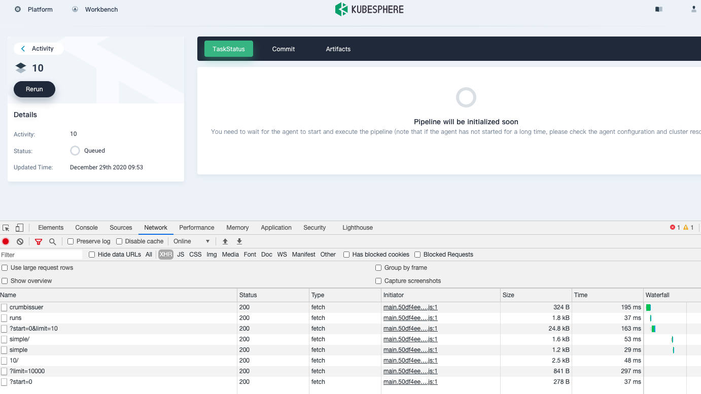 Need to refresh Pipeline running page manually instead of automatically · Issue #1397 ...