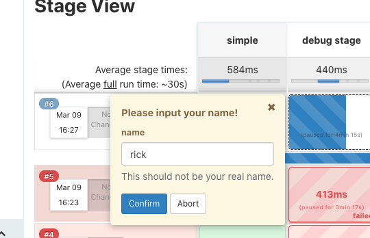 Add support to input parameters int the Pipeline approve · Issue #1546 · kubesphere/console · GitHub