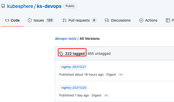 Request to push nightly images to a separate repo · Issue #419 · kubesphere/ks-devops · GitHub