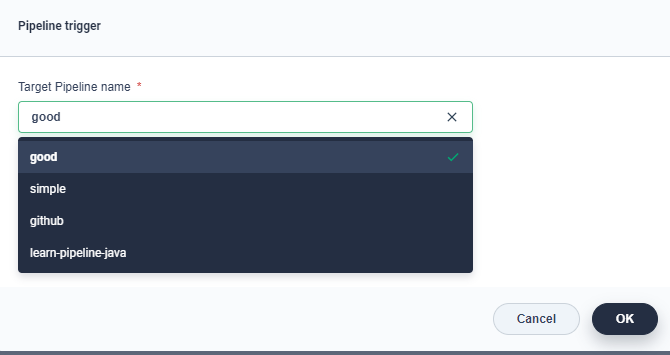 Request to add a step to trigger other Pipelines on the Pipeline graphic editing page · Issue ...