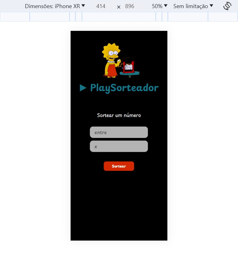 GitHub - Thaisa-R/Projeto-PlaySorteador