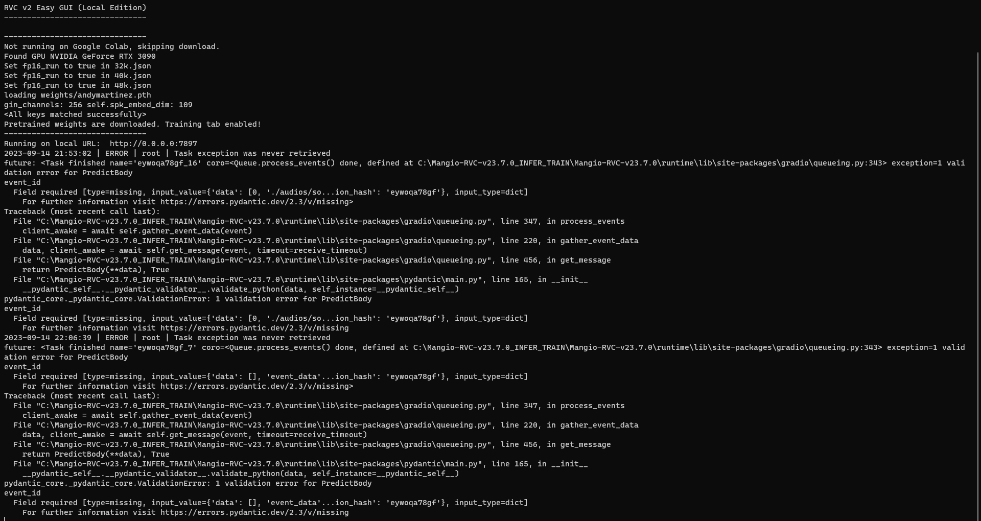 Cant Get Easygui To Work · Issue 110 · Mangio621mangio Rvc Fork · Github 