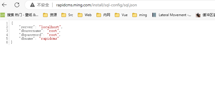 The database configuration information is leaked by /install/sql-config/sql.json · Issue #13 ...
