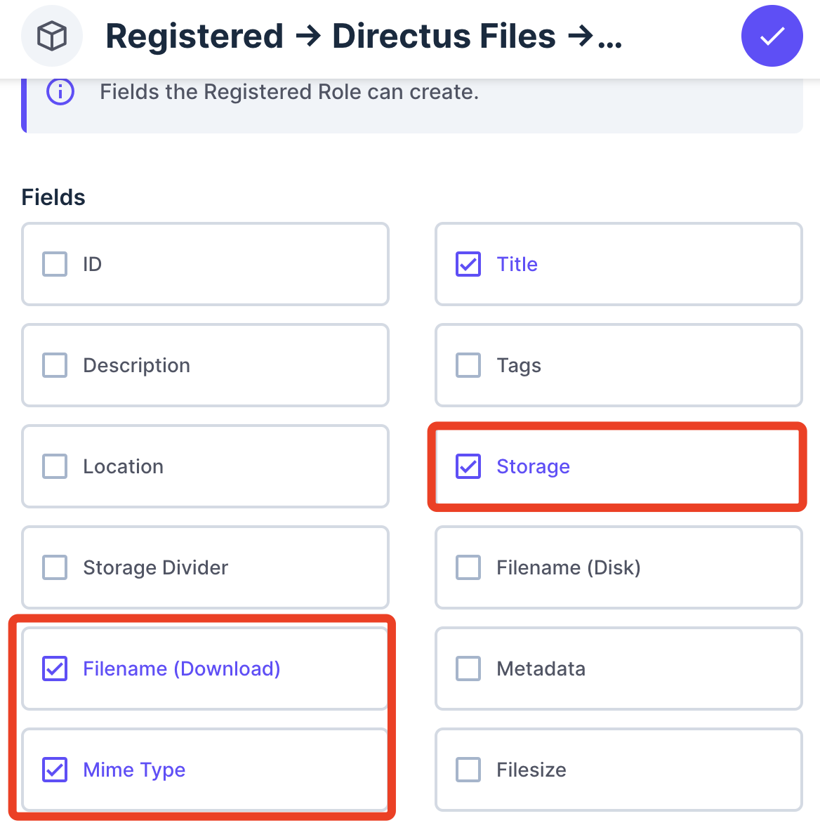 Unnecessary field permissions for uploading files · Issue #14982 · directus/directus · GitHub