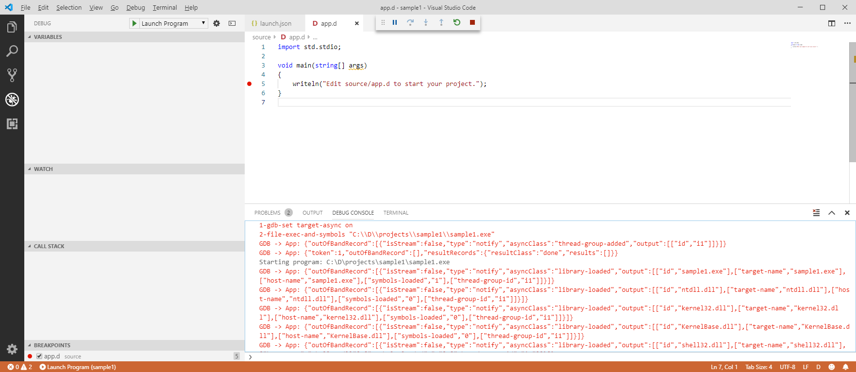 Debugging with mago-mi is not possible · Issue #189 · WebFreak001/code-debug · GitHub