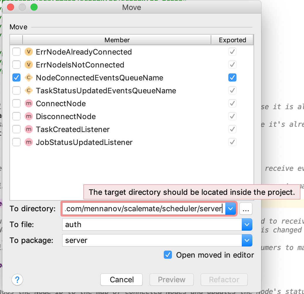 GoLand 2018.3 move refactoring not working · Issue #466 · bazelbuild/intellij · GitHub