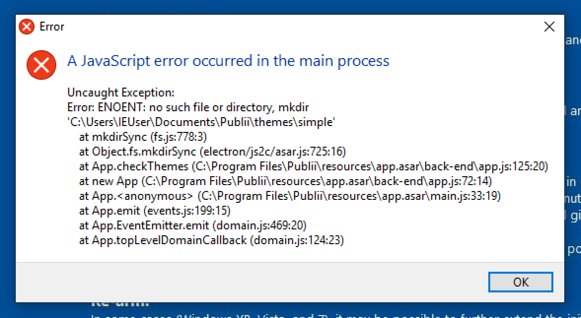 Publii not running on windows · Issue #652 · GetPublii/Publii · GitHub