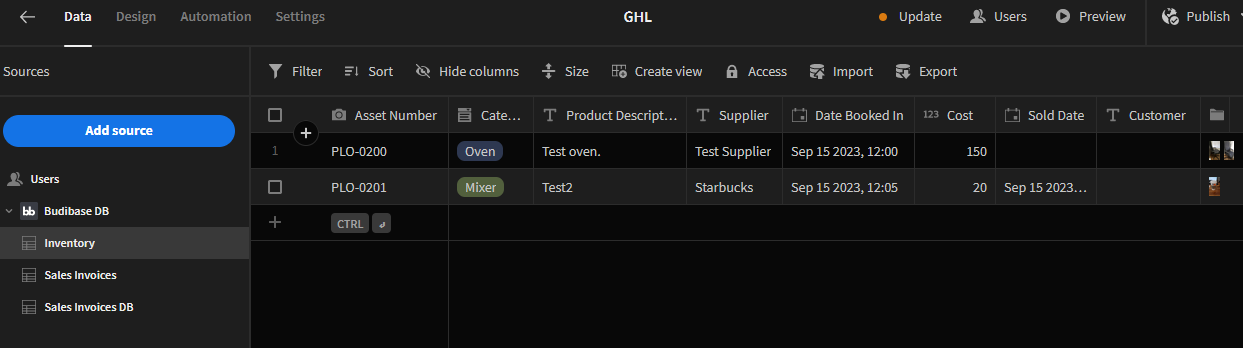 Budi 7496 Column Fields In Data Table Do Not Match Screen Column Fields · Issue 11788 