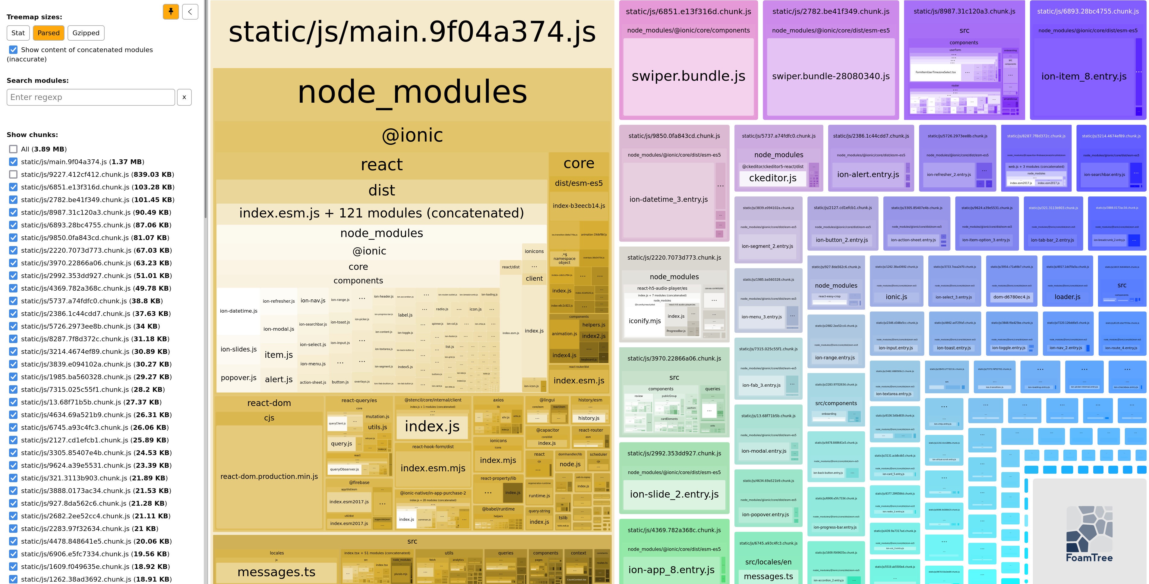 bug: bundle size larger than expected with ionic 6 + webpack · Issue #25005 · ionic-team/ionic ...