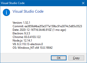 VSCode is asking me to update the updated VSCode · Issue #115838 ...