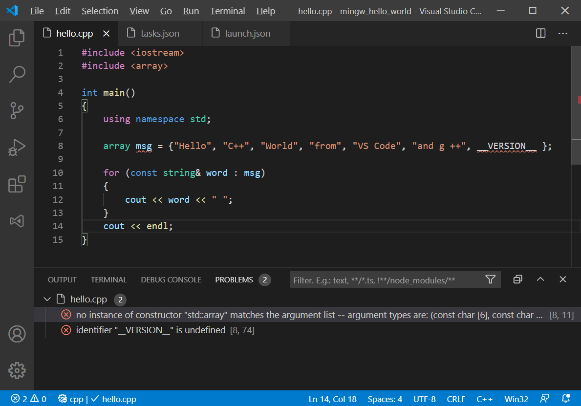 IntelliSense parser not handling correctly MinGW 64 headers · Issue #5940 · microsoft/vscode ...