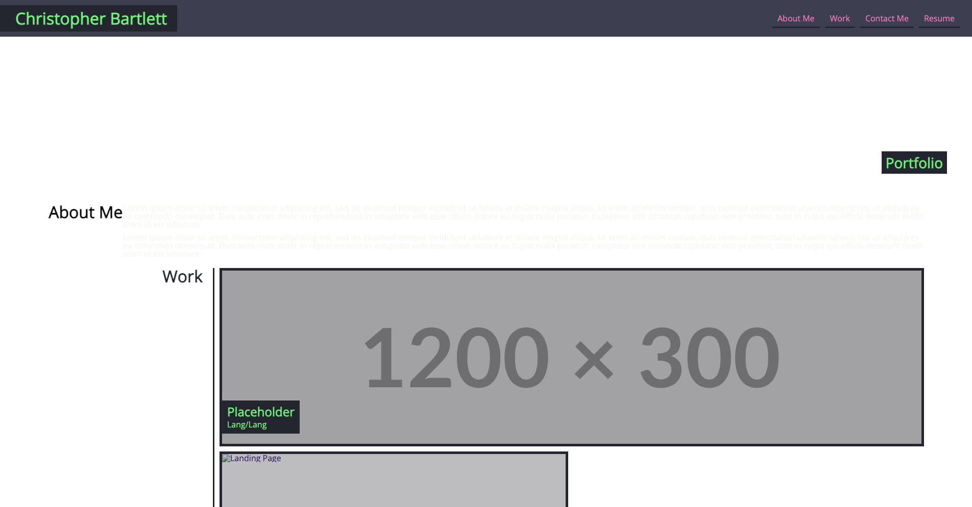 GitHub - cbbartlett/Portfolio-Website: Challenge from Module 2 of the UTA Full-Stack Bootcamp.