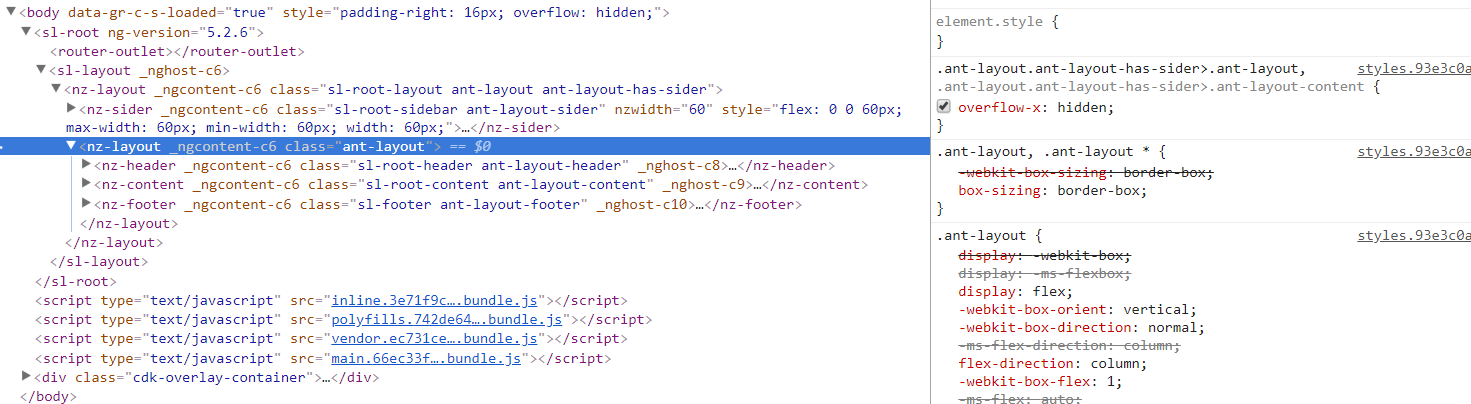 why there are some styles for body when I open a modal？ · Issue #1516 · NG-ZORRO/ng-zorro-antd ...