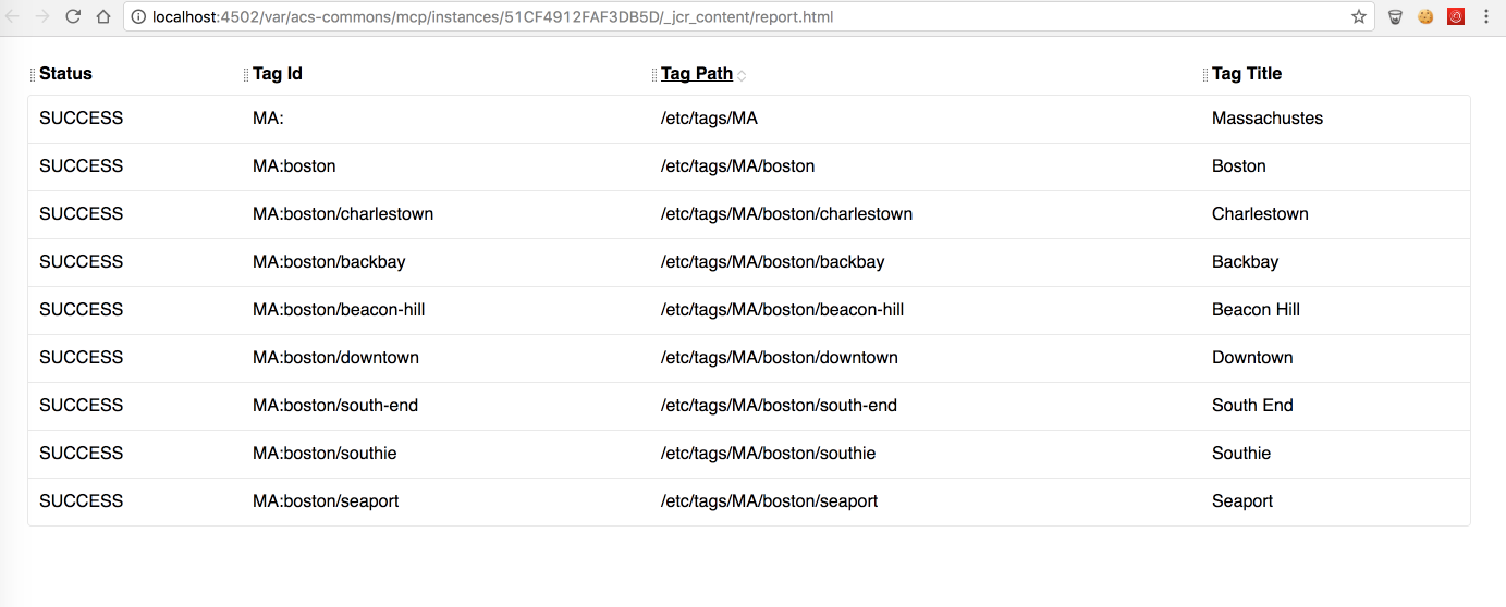 MCP Process and Report tables should use CoralUI3 table · Issue #1098 ...