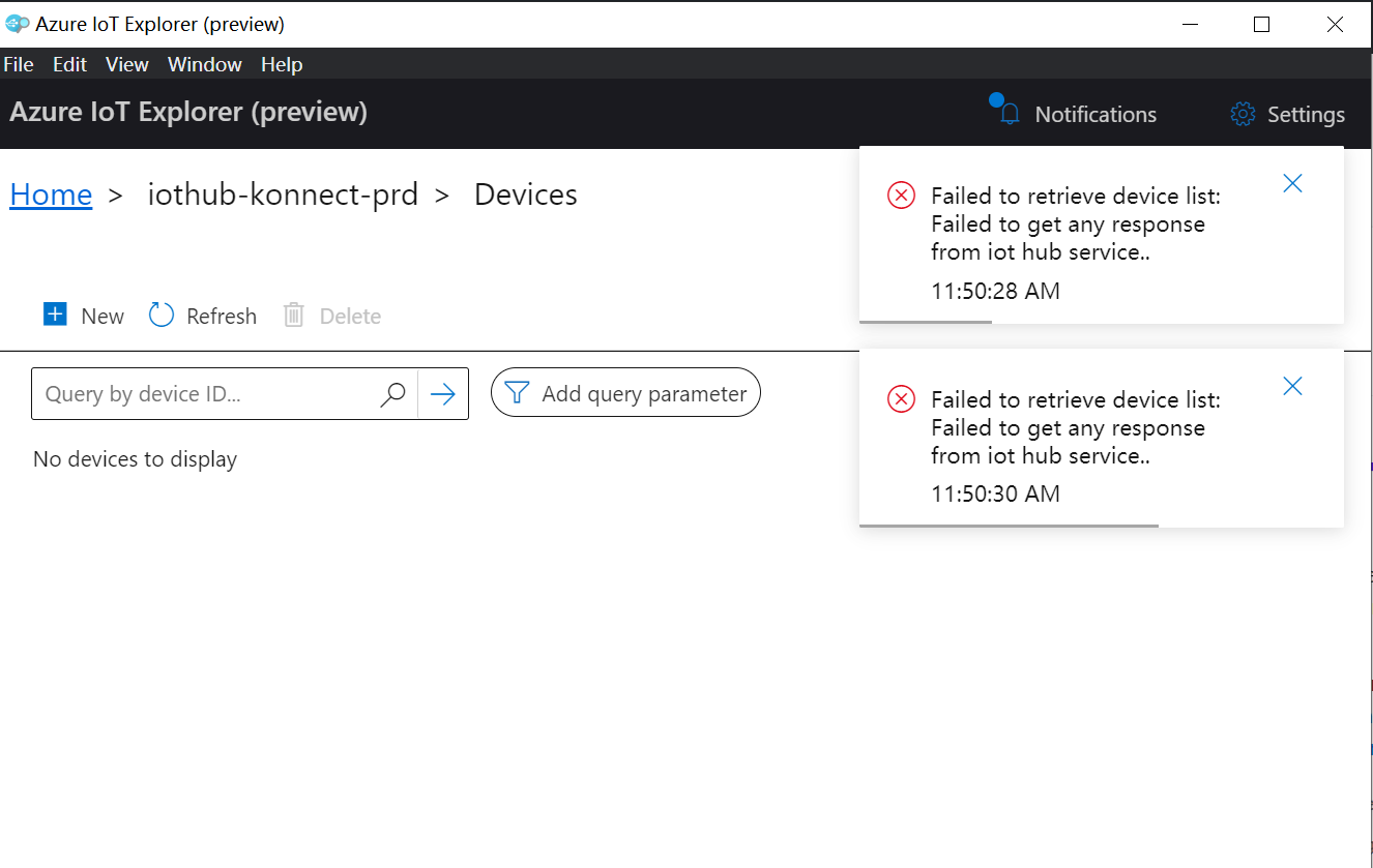 [bug] When Azure Iot Hub Have Big Amount Device Azure Iot Explorer Can Not Get The Device List