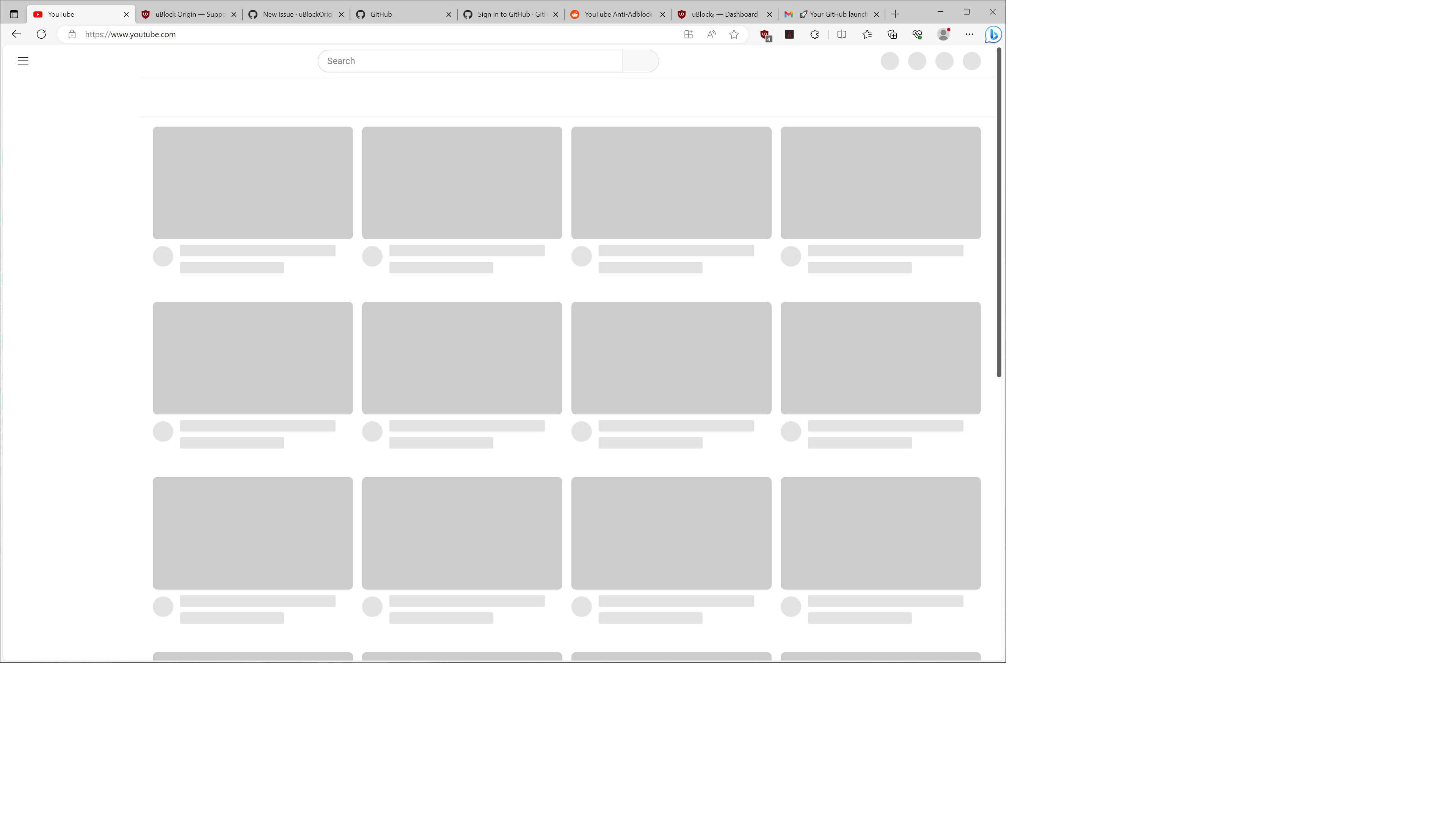 youtube.com: breakage · Issue #19757 · uBlockOrigin/uAssets · GitHub youtube.com: breakage · Issue #19757 · uBlockOrigin/uAssets · GitHub