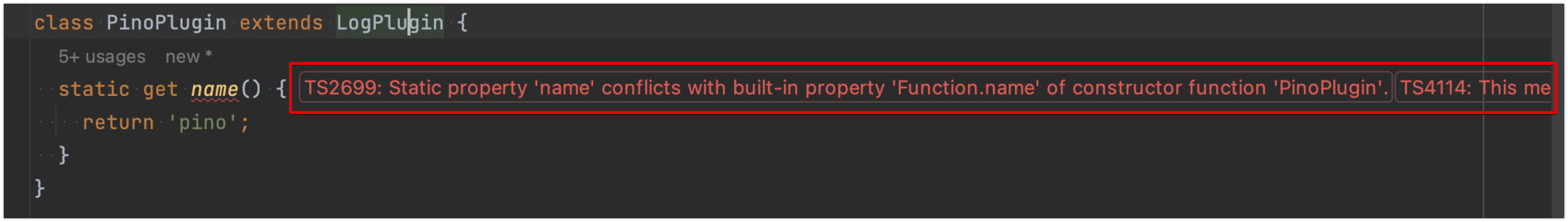 Plugin.name clashes with Funciton.name and makes subsequent plugin registration to fail · Issue ...
