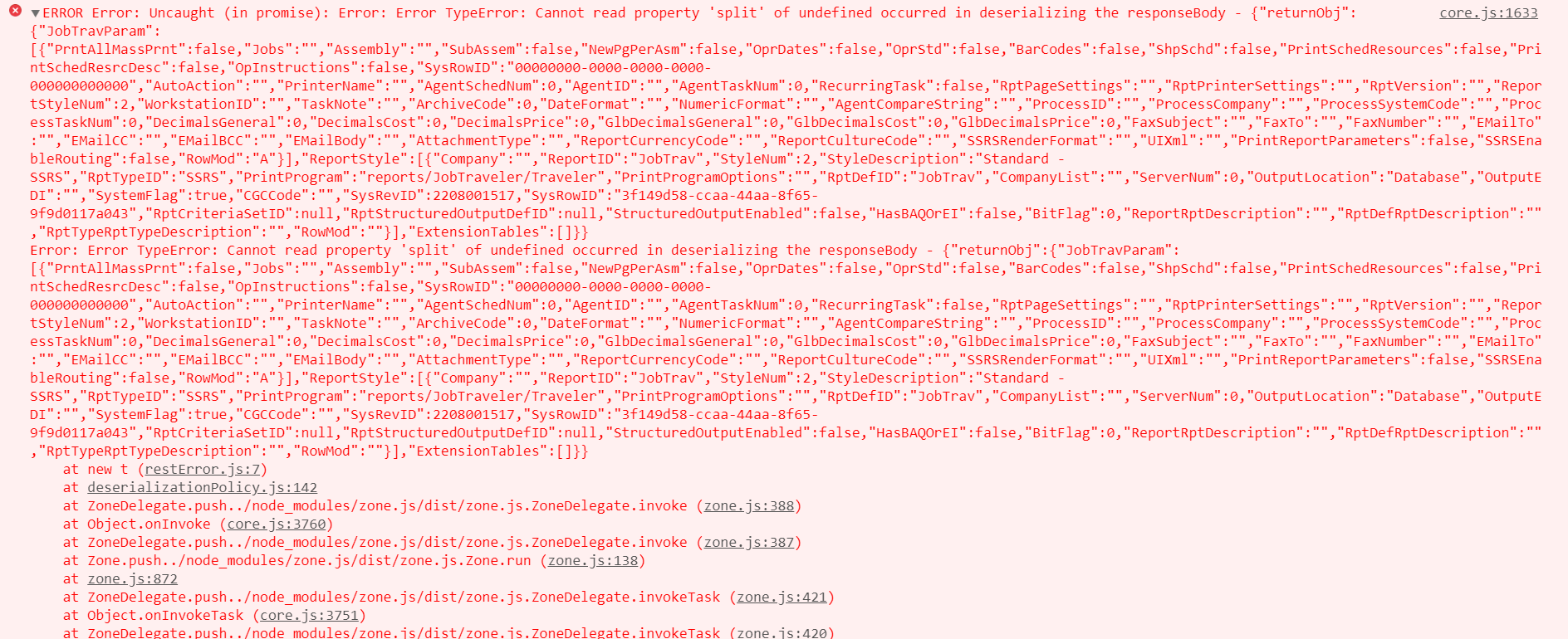 Cannot Read Property Split Of Undefined Occurred In Deserializing The Responsebody · Issue
