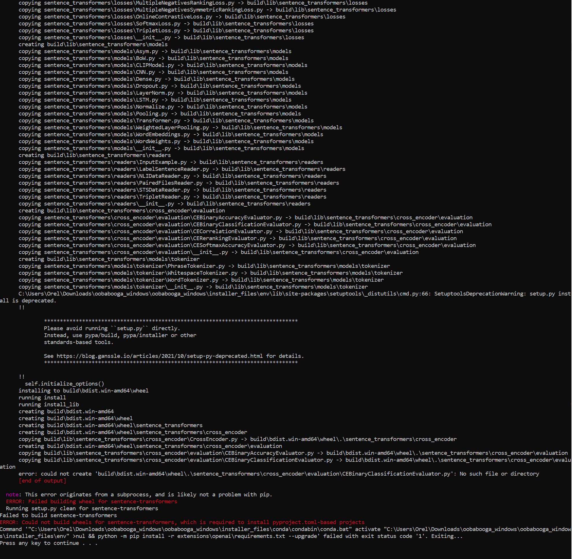 Installing on Windows is broken! · Issue #3960 · oobabooga/text-generation-webui · GitHub