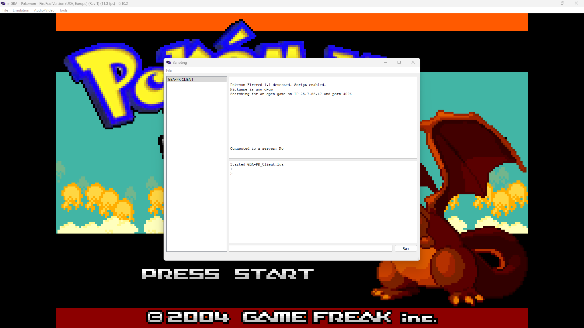 [BUG]: Client Doesn't connect and is laggy · Issue #57 · TheHunterManX/GBA-PK-multiplayer · GitHub