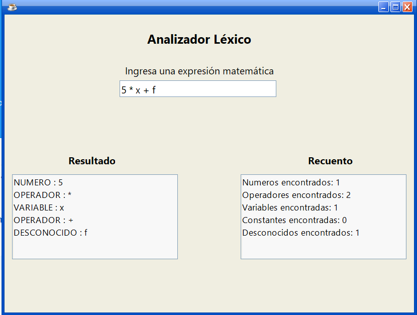 GitHub - MoralesJG/ExpresionesRegulares: Analizador léxico a partir de una expresión matemática
