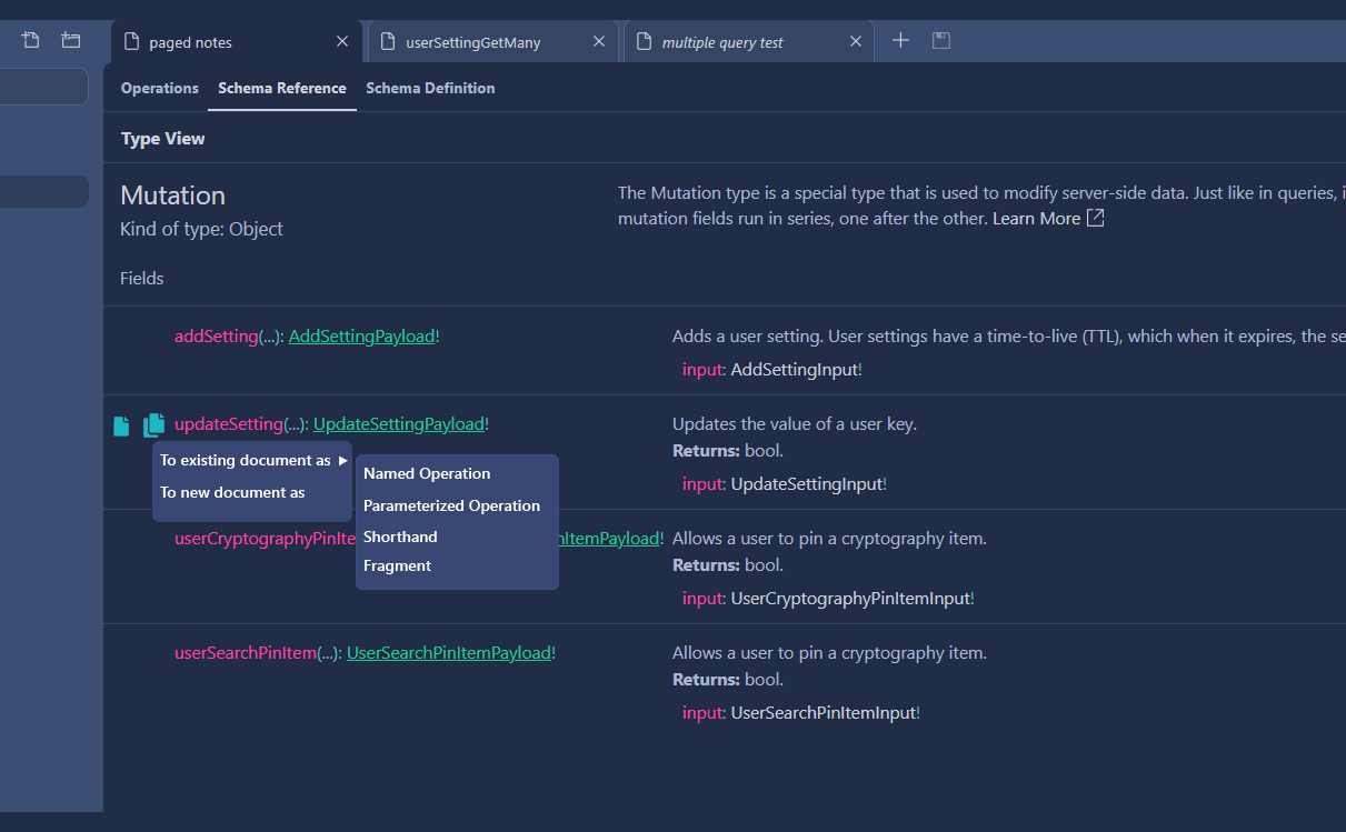 Streamline the developer workflow on the schema reference tab · Issue #5332 · ChilliCream ...