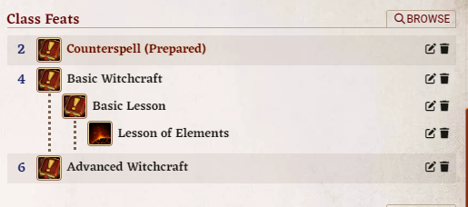 Issue with Advanced Witchcraft Archetype Feat · Issue #10164 · foundryvtt/pf2e · GitHub