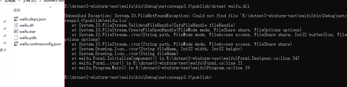 Publish winforms application miss .ICO files in .Net Core 3.0 · Issue ...