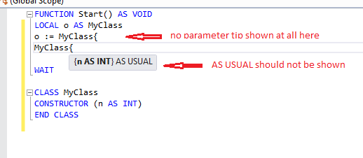 Source code editor does not show parameter tips for constructor calls · Issue #645 · X-Sharp ...