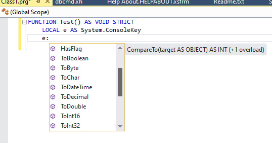 Member completion problems with enums · Issue #656 · X-Sharp/XSharpPublic · GitHub